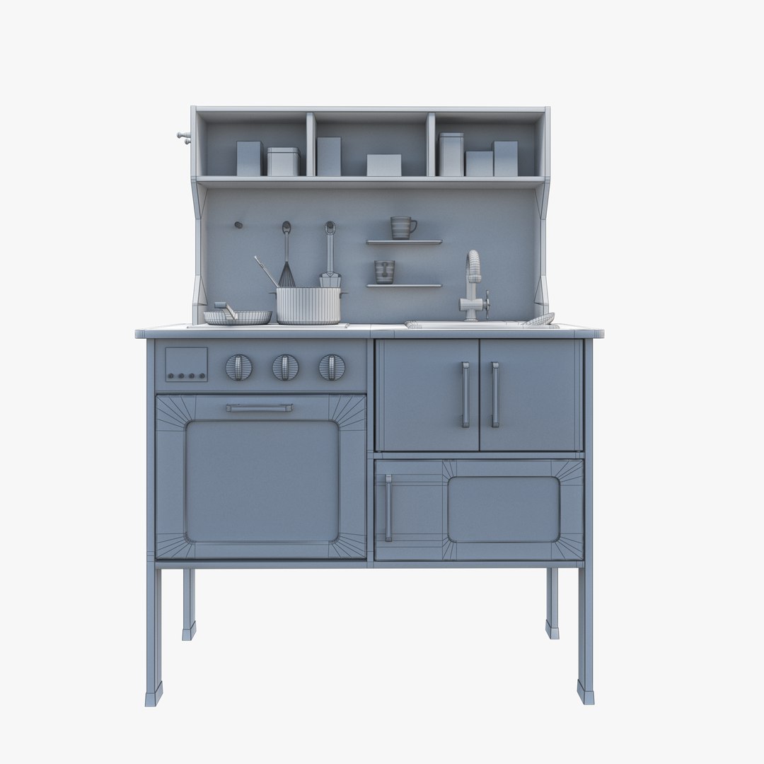 Toy Kitchen 3D - TurboSquid 2154169