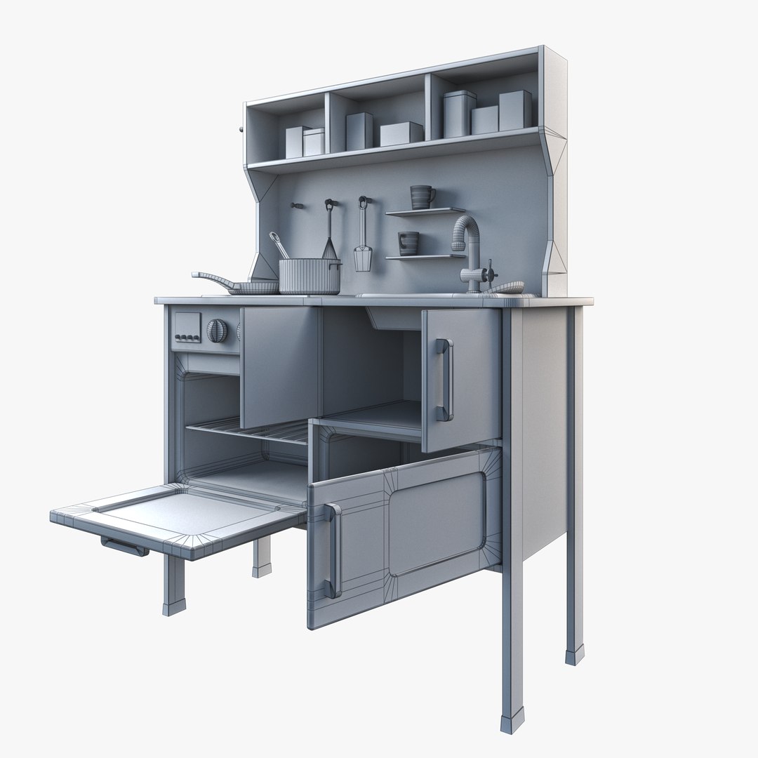 Toy Kitchen 3D - TurboSquid 2154169