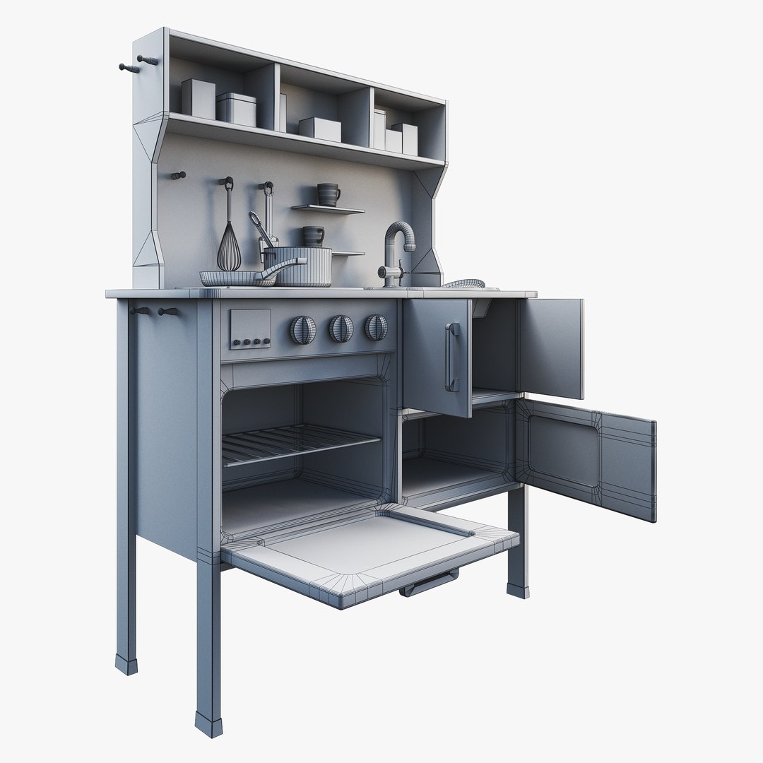 Toy Kitchen 3D - TurboSquid 2154169