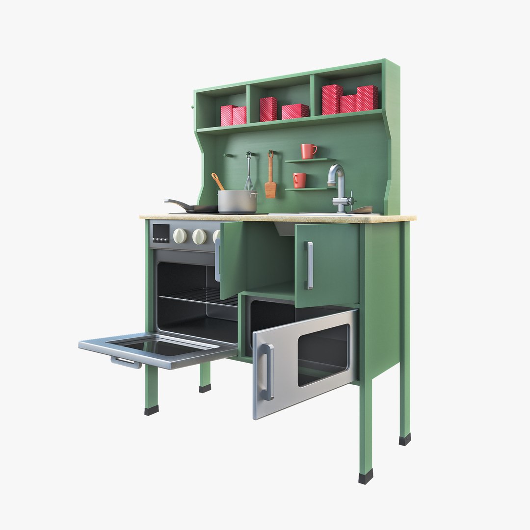 Toy Kitchen 3D - TurboSquid 2154169
