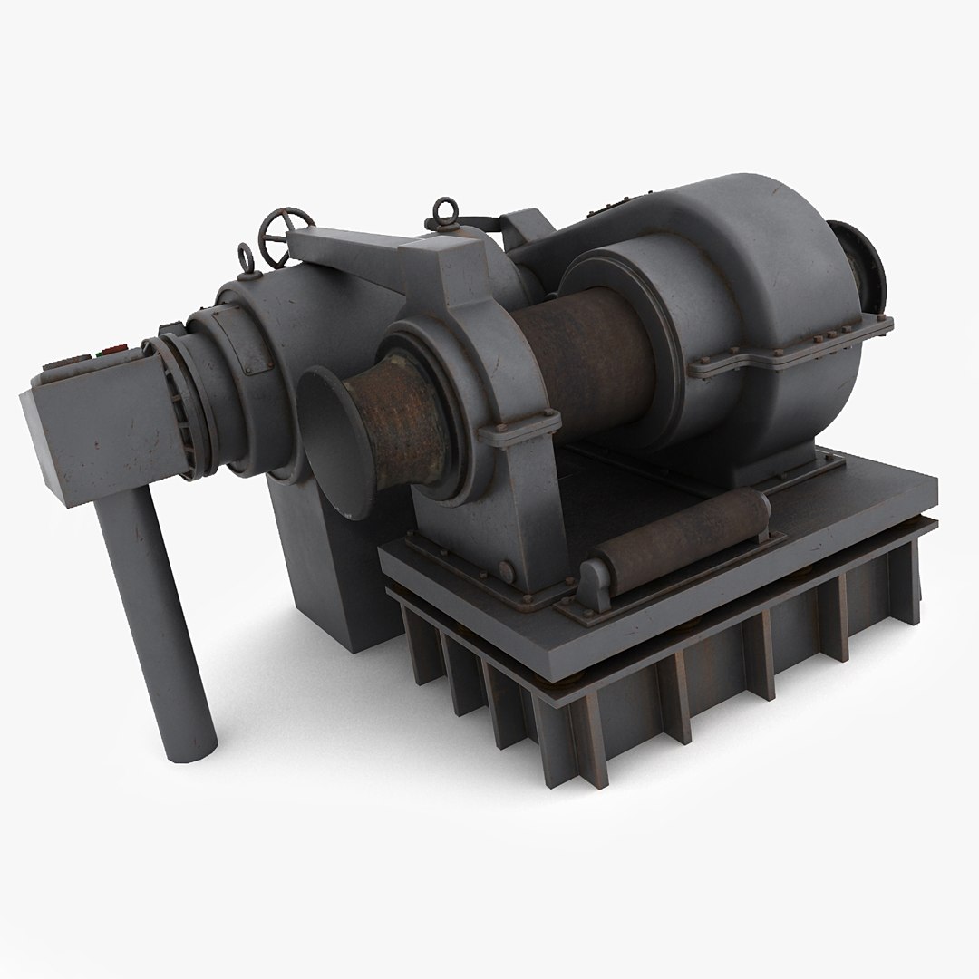 Windlass Modelled V-ray 3d 3ds