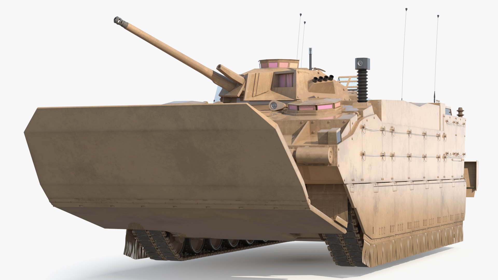 US Marine Expeditionary Fighting Vehicle Rigged For Maya 3D Model ...