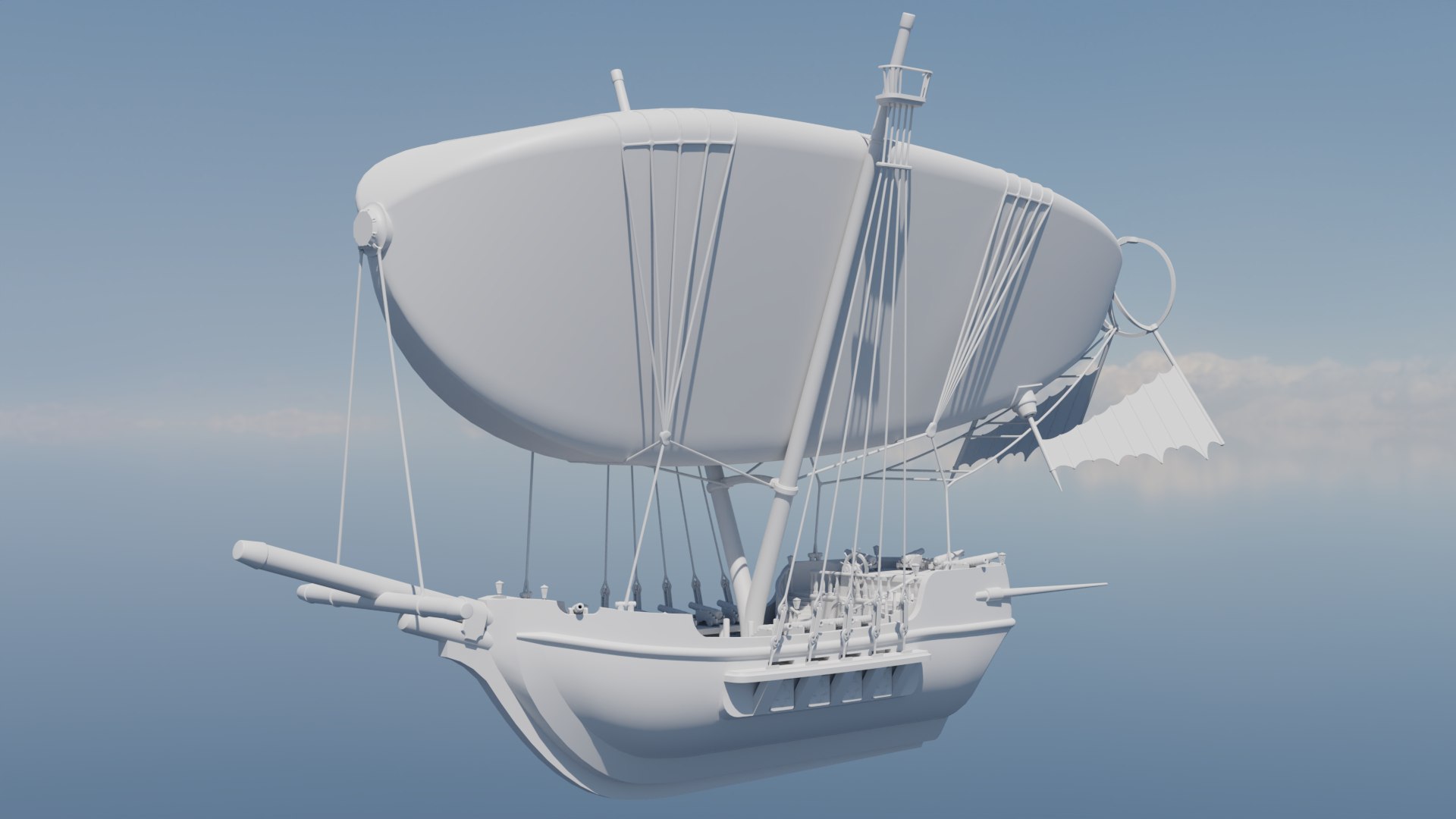 3D Air Baloon Ship - TurboSquid 2047377