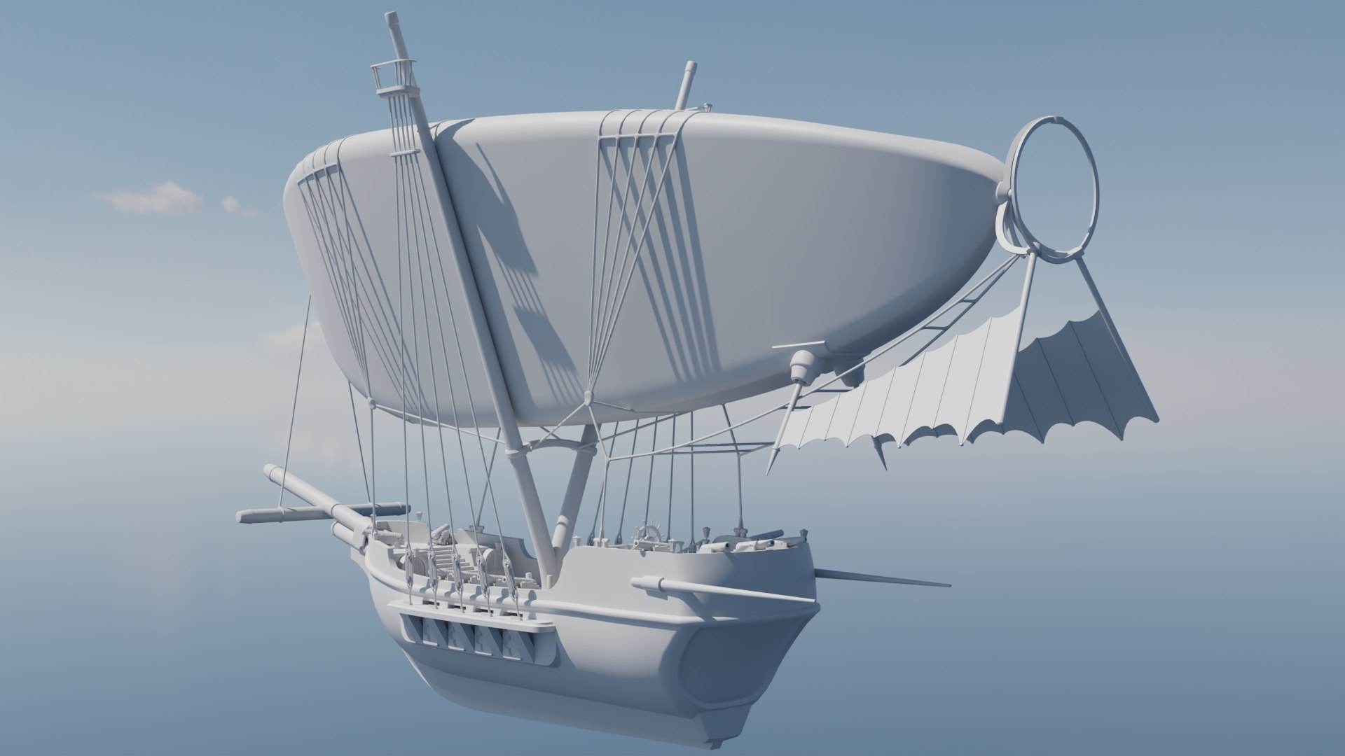 3D Air Baloon Ship - TurboSquid 2047377