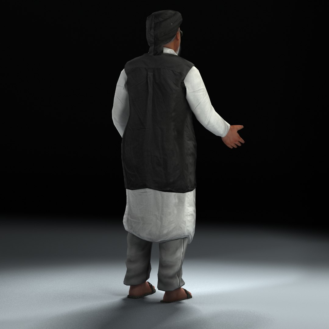 3ds max rigged insurgent leader