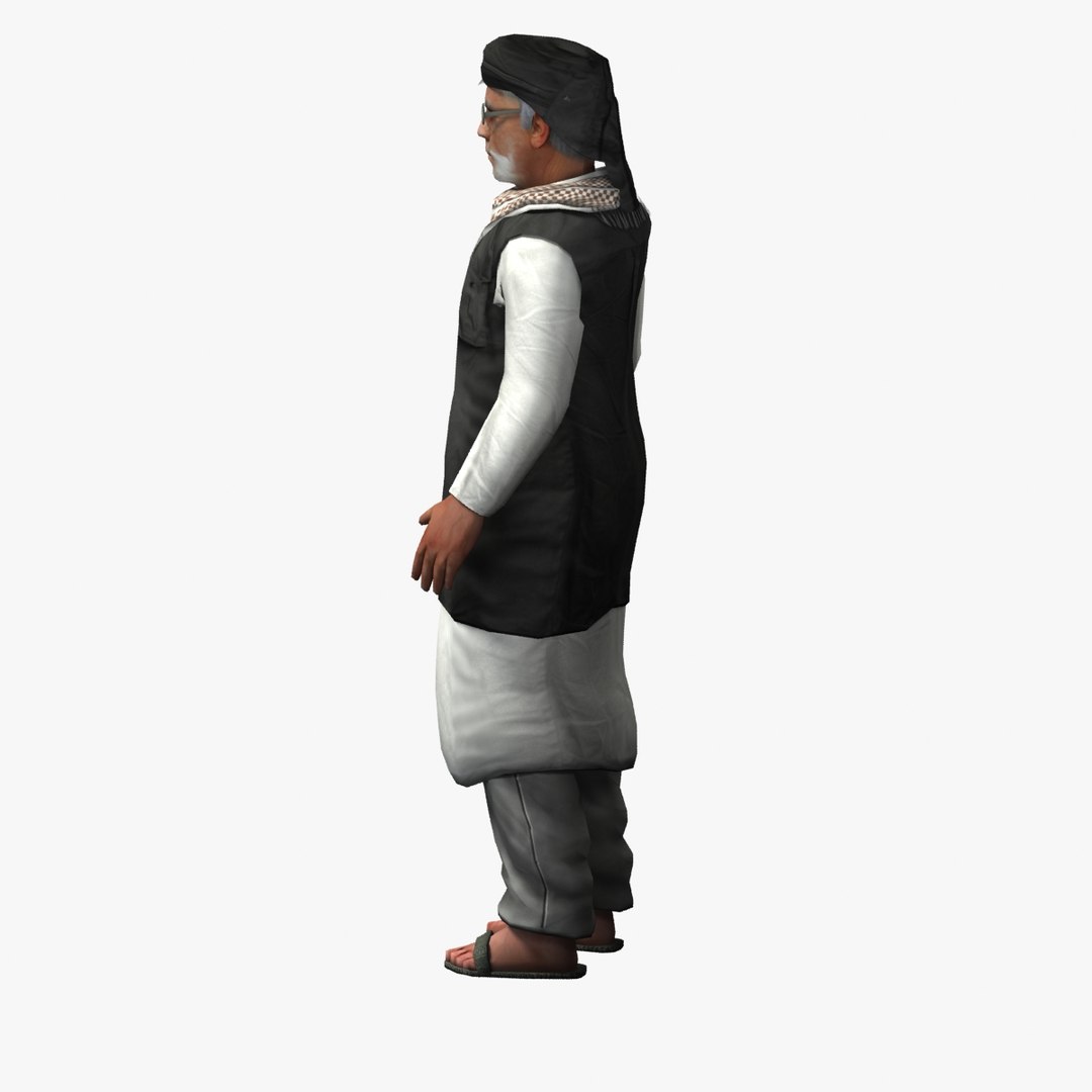 3ds max rigged insurgent leader