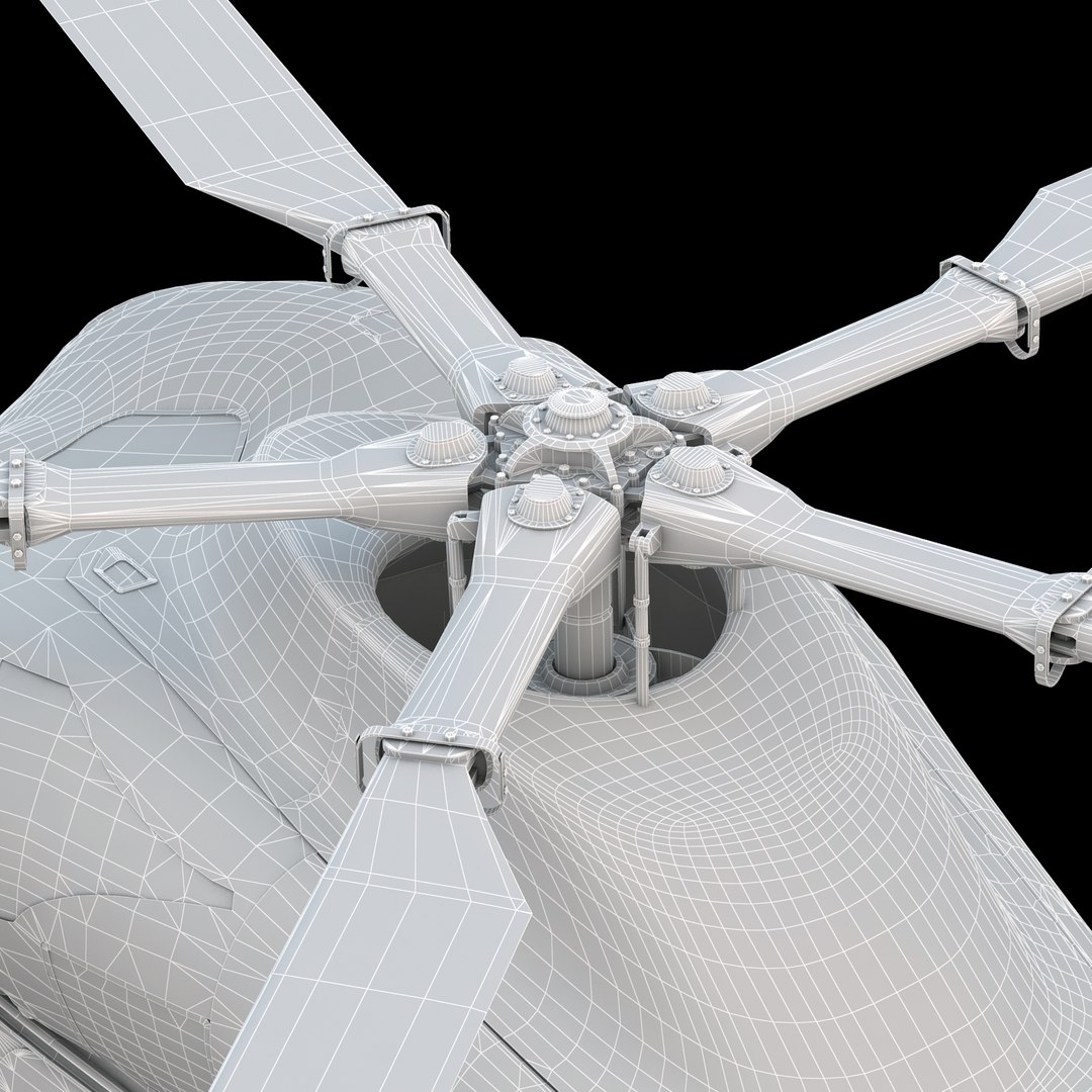 md902 medical helicopter 3d obj