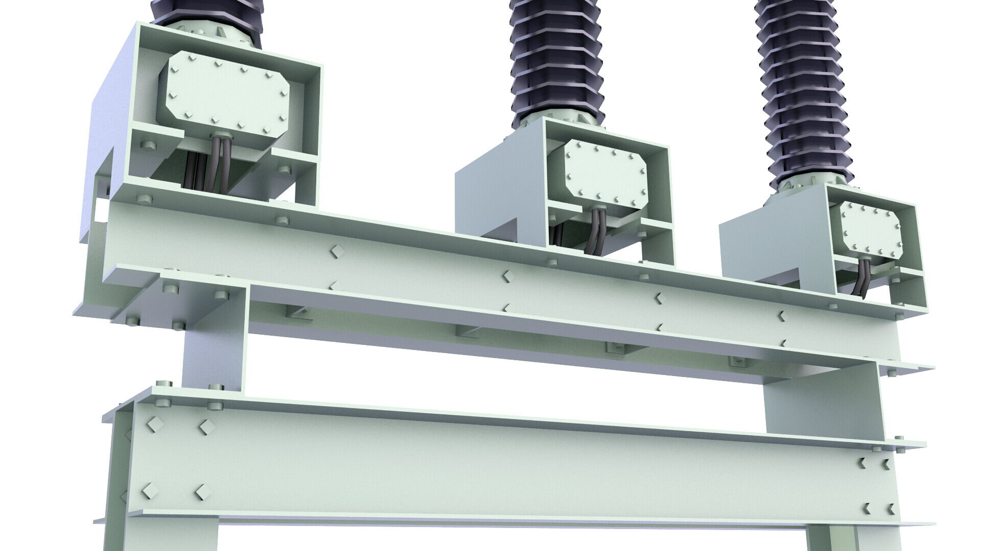 Substation Disconnector Switch Low Poly 26 3D - TurboSquid 2098666