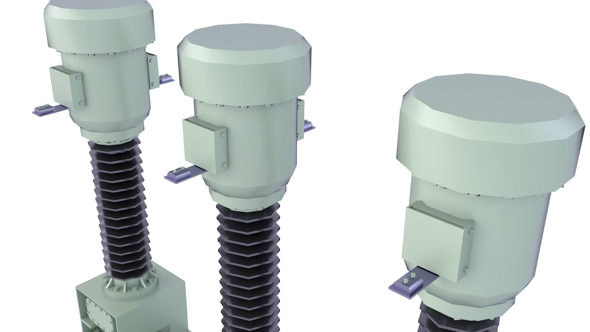 Substation Disconnector Switch Low Poly 26 3D - TurboSquid 2098666