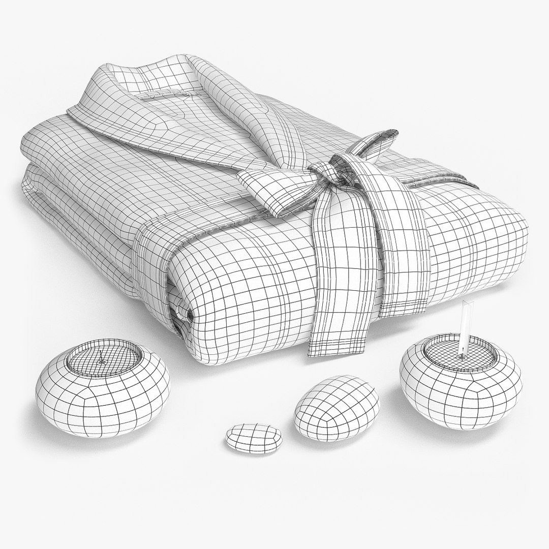 Bathrobe Robe Bath 3d Model