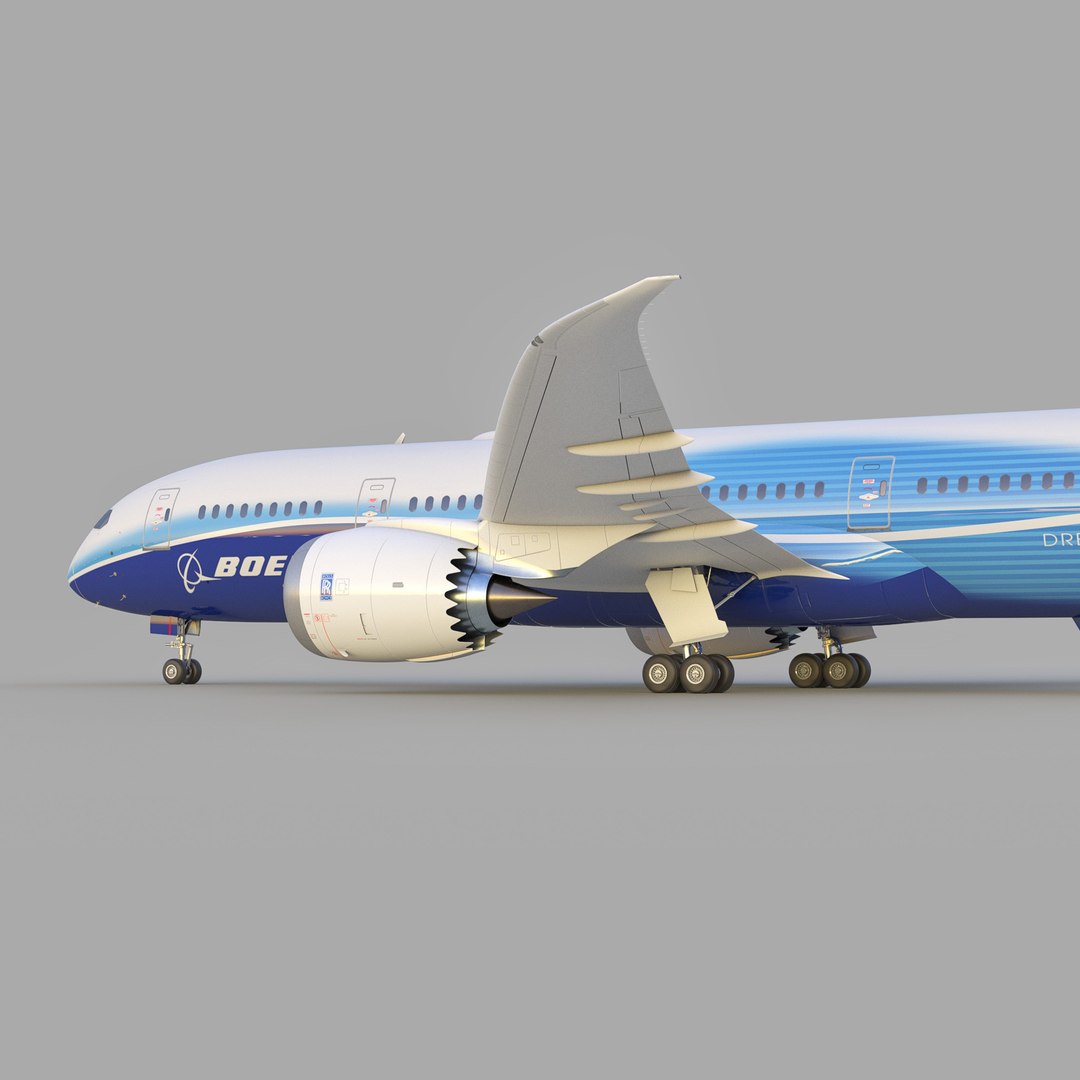 Boeing 787 Dreamliner 3d Model