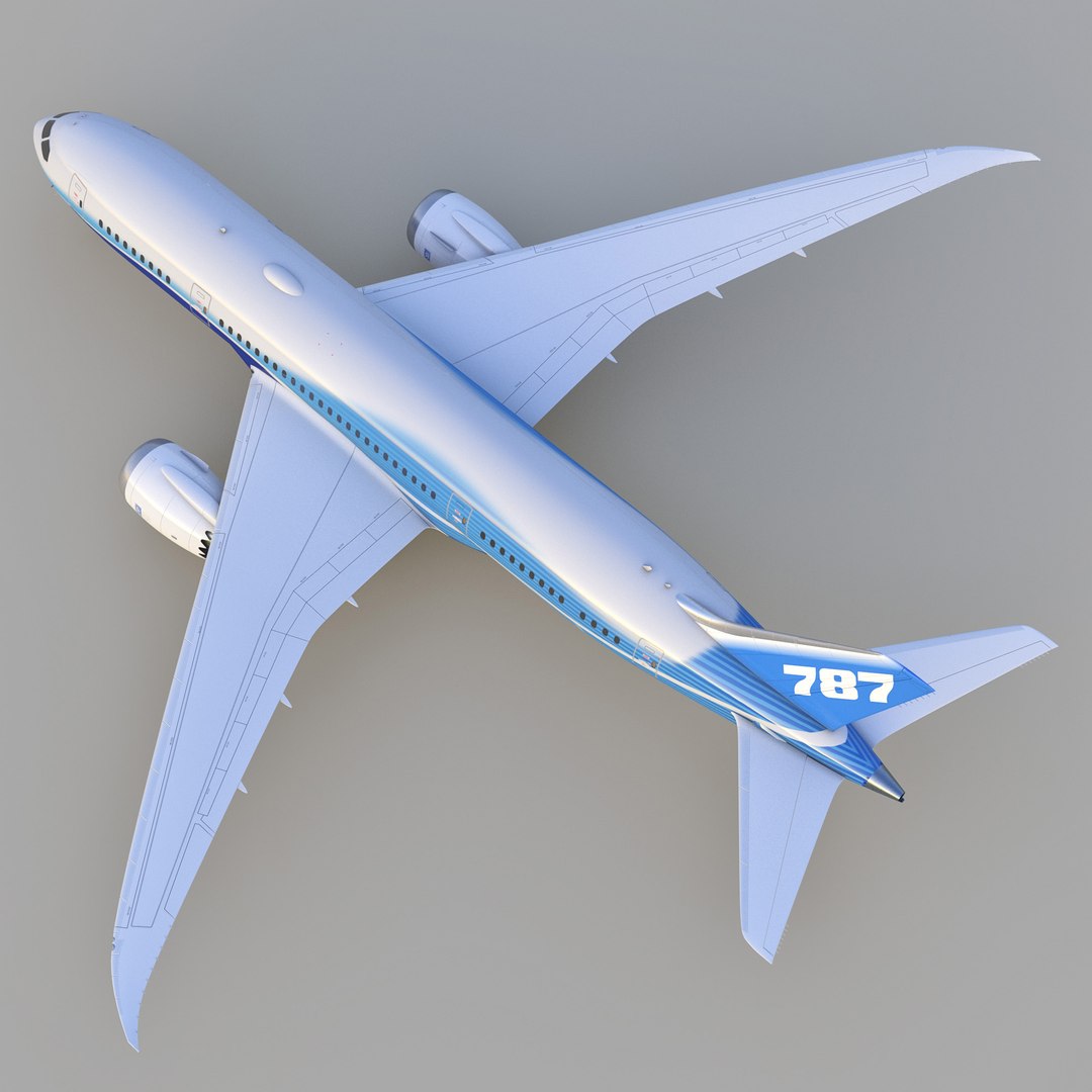 Boeing 787 Dreamliner 3d Model