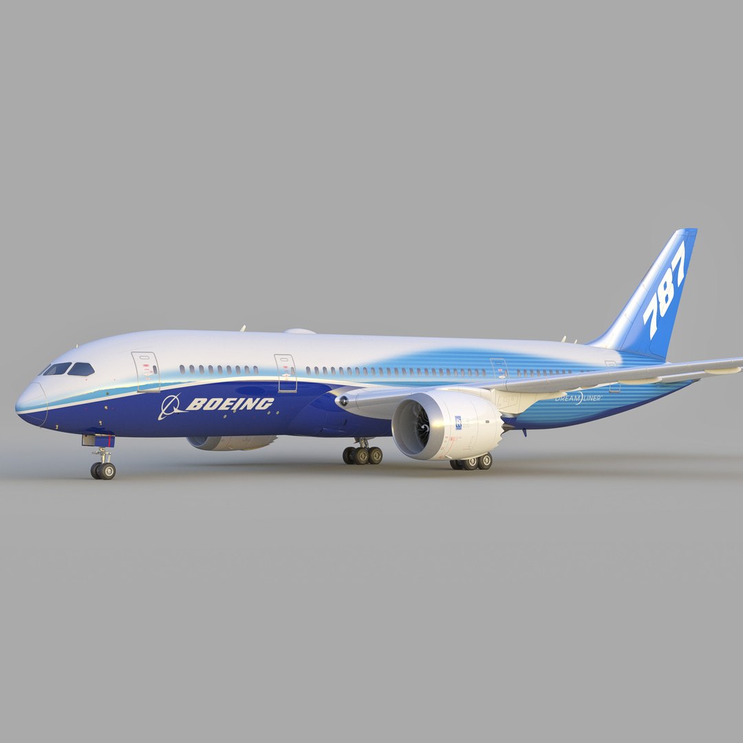 Boeing 787 Dreamliner 3d Model
