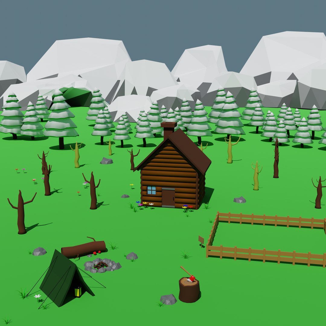 3D Forest Model - TurboSquid 1672782