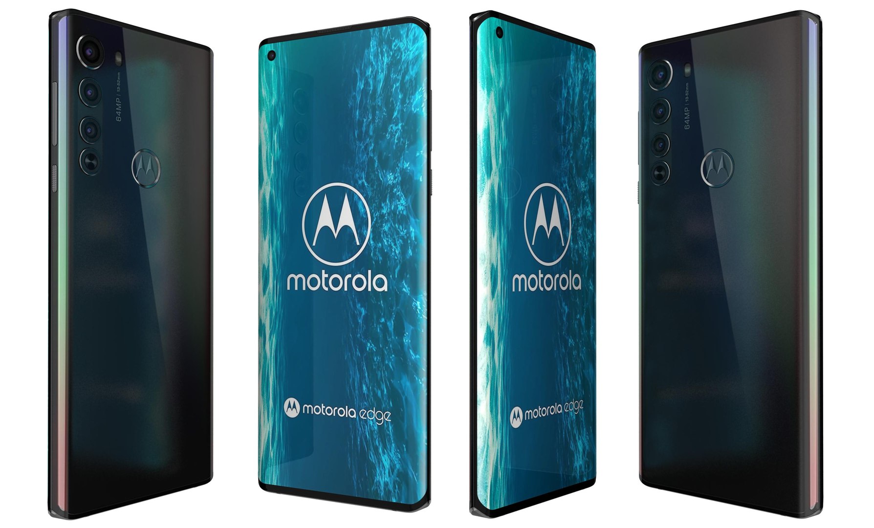Motorola edge solar black 3D - TurboSquid 1594339