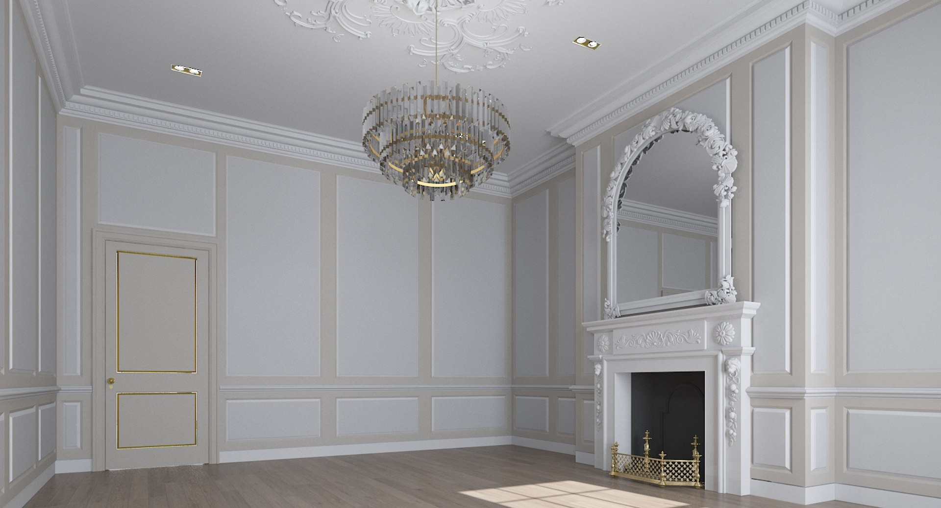 3D Classic Interior Room - TurboSquid 1387034