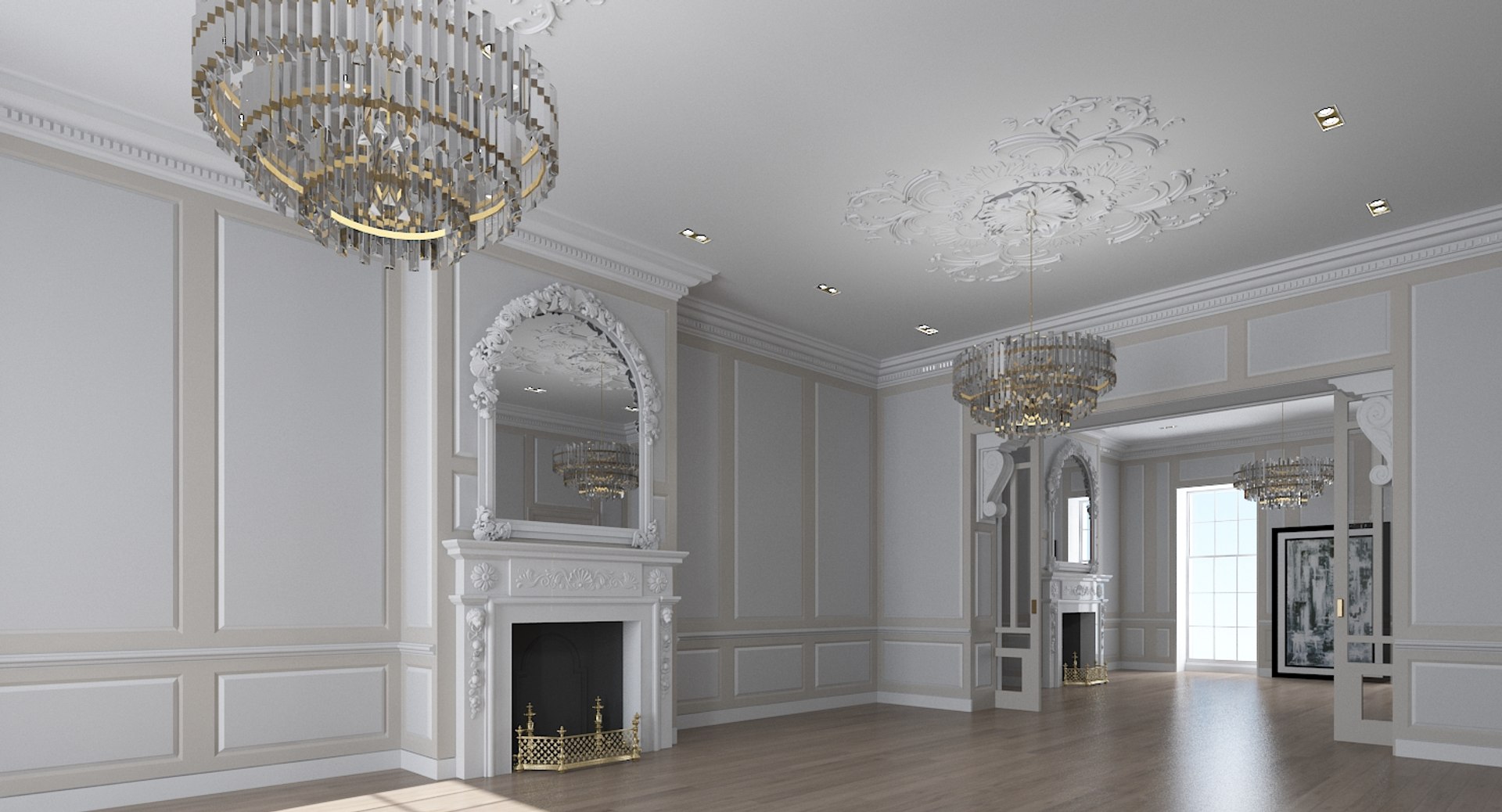 3D Classic Interior Room - TurboSquid 1387034