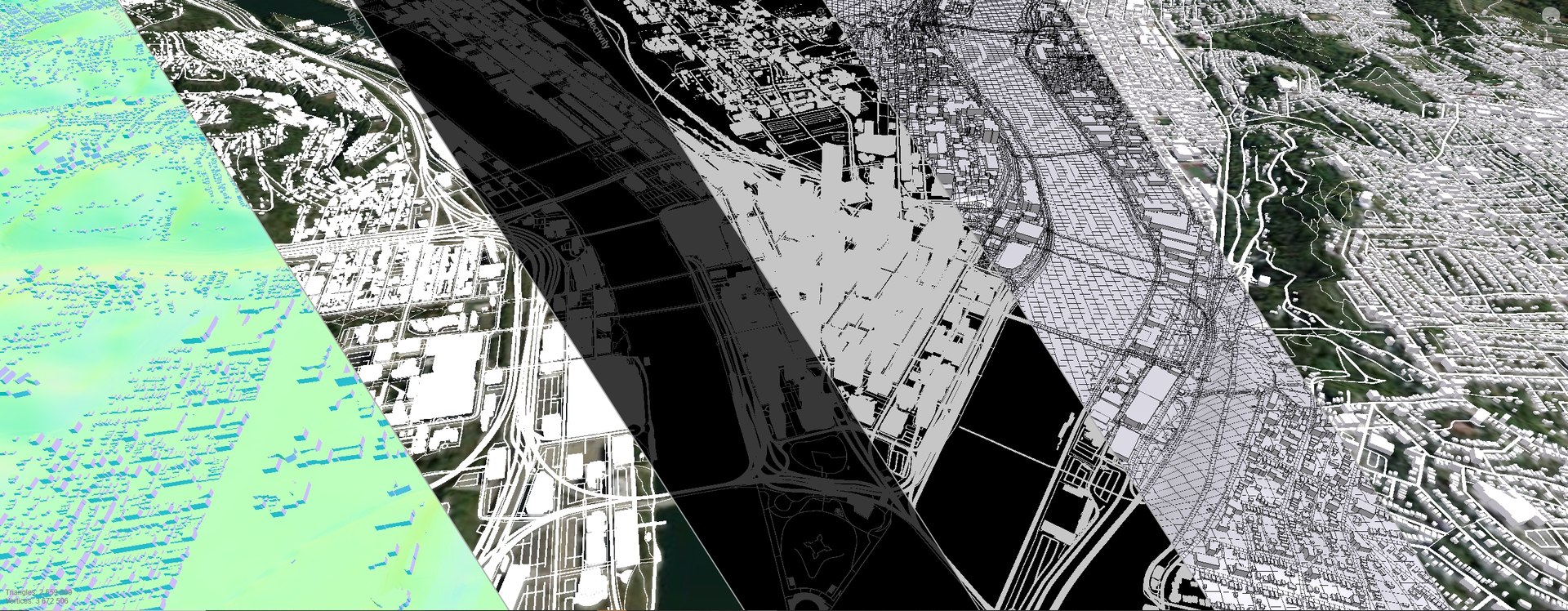 3D Cityscape Pittsburgh Pennsylvania USA model - TurboSquid 2087101