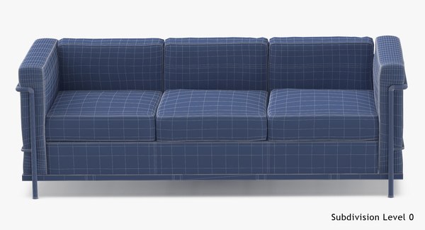 Modern 3 seater sofa 3D - TurboSquid 1267526