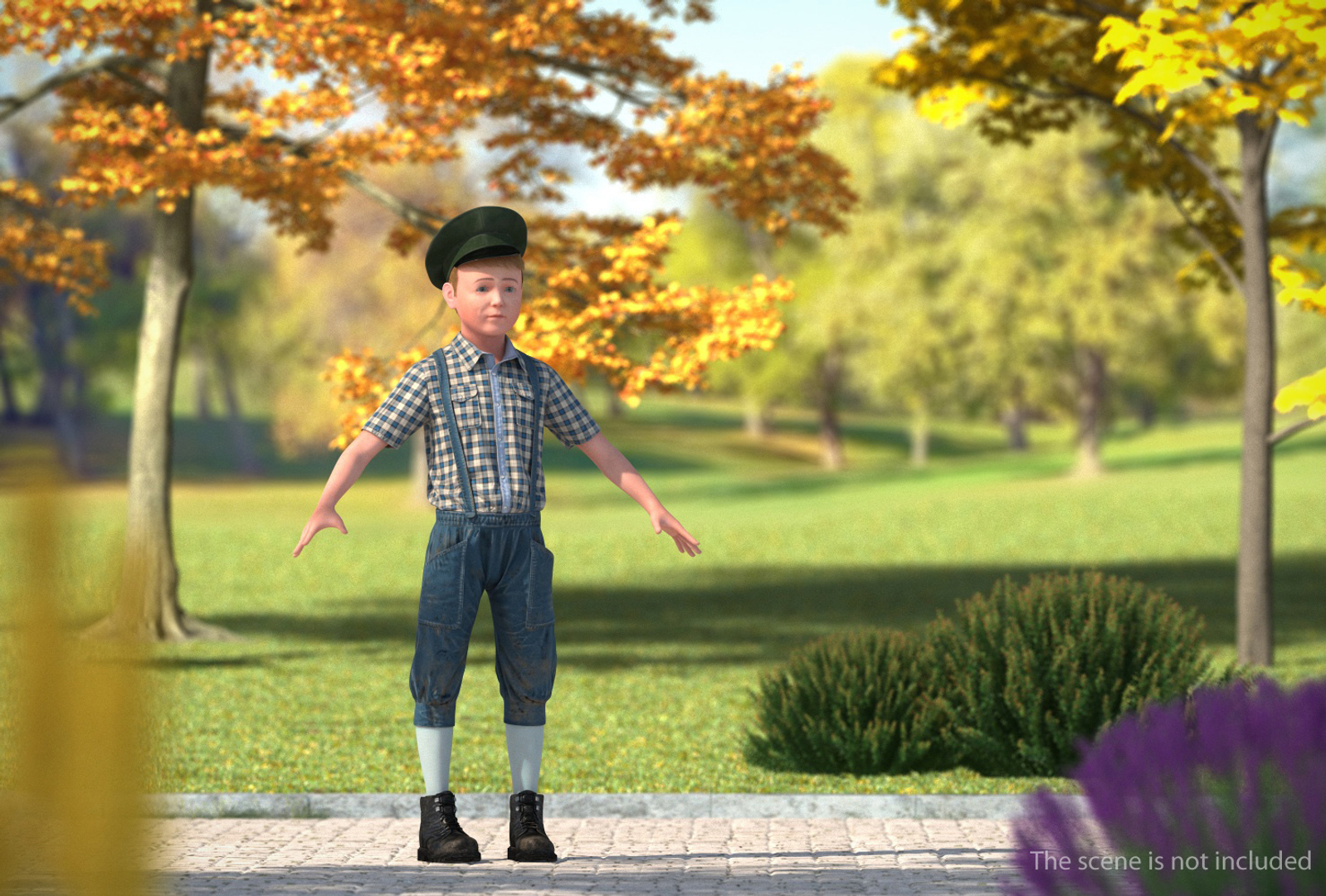 3D vintage style realistic boy - TurboSquid 1312247