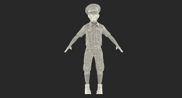 3D vintage style realistic boy - TurboSquid 1312247