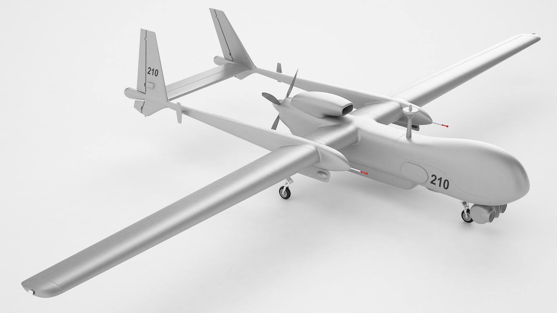 3D model UAV Heron TP 02 - TurboSquid 2164453