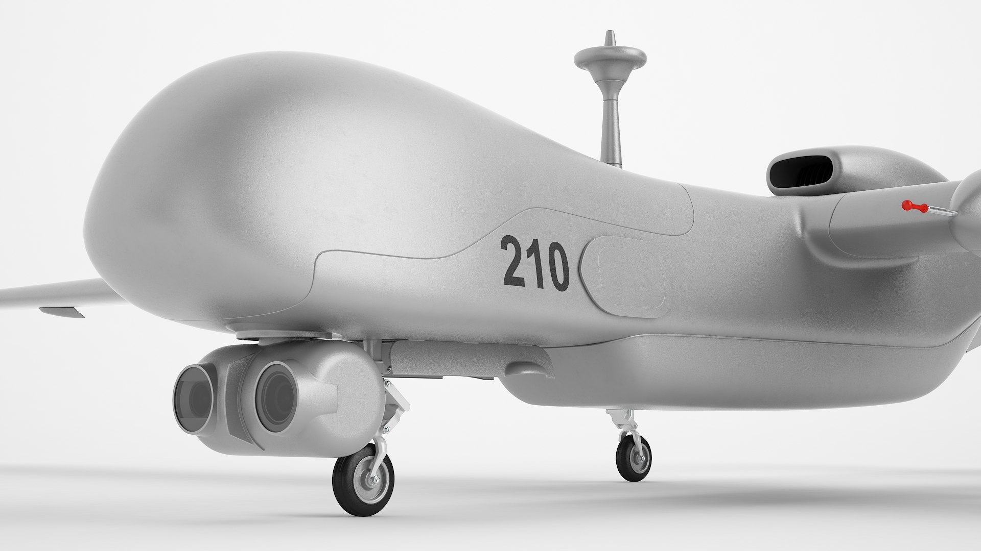 3D model UAV Heron TP 02 - TurboSquid 2164453