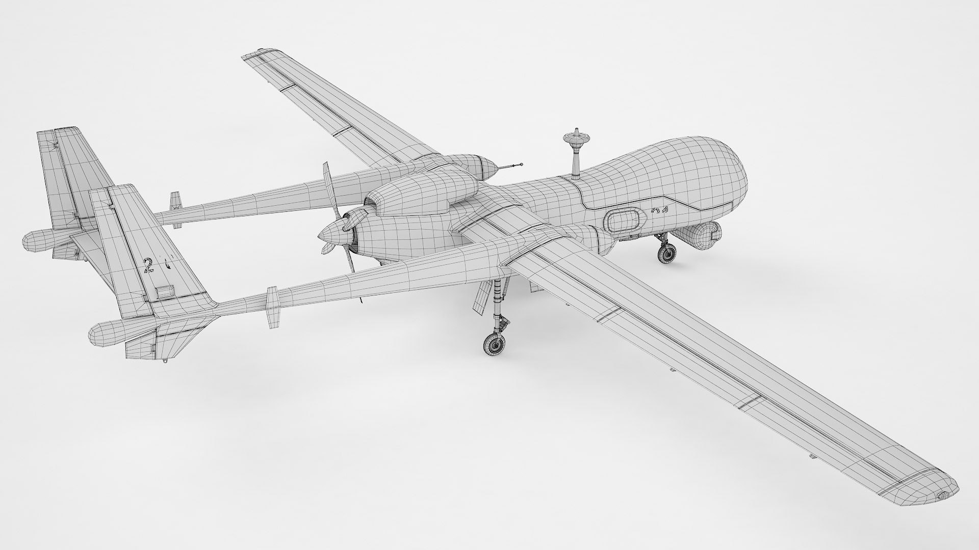 3D model UAV Heron TP 02 - TurboSquid 2164453