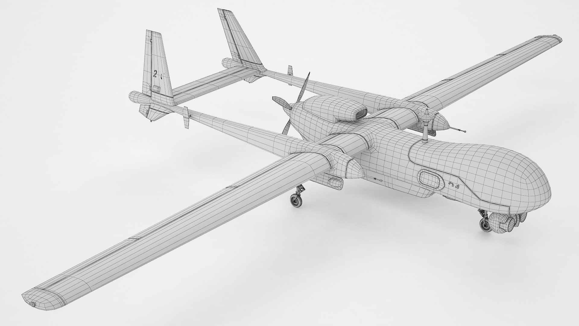 3D model UAV Heron TP 02 - TurboSquid 2164453