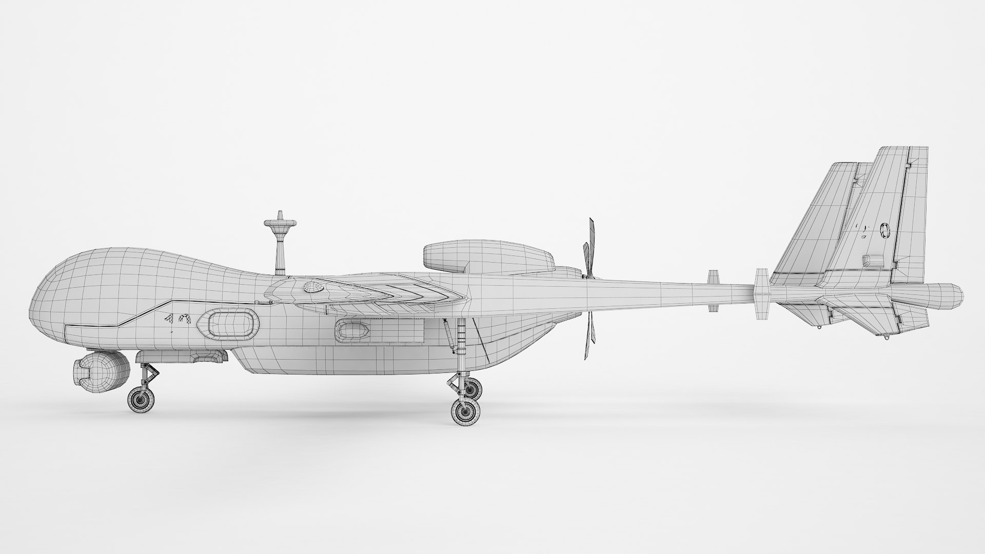 3D model UAV Heron TP 02 - TurboSquid 2164453