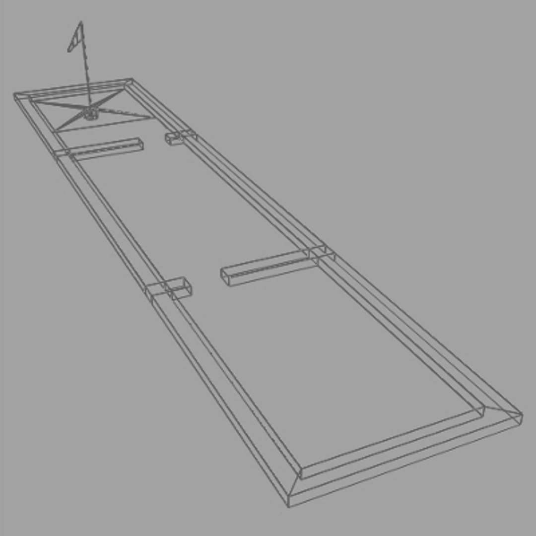 3d Mini Golf Hole Model