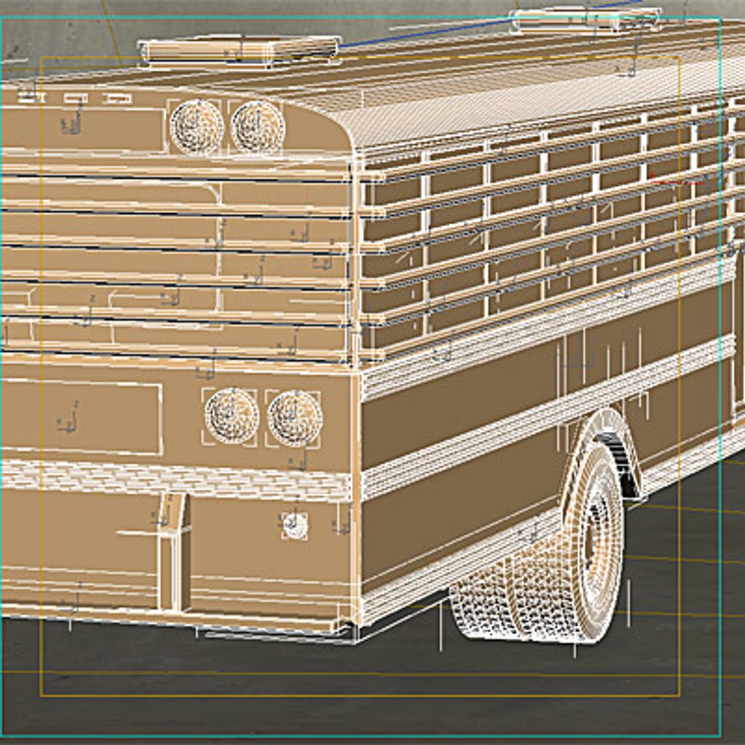 3d Model Prison Bus