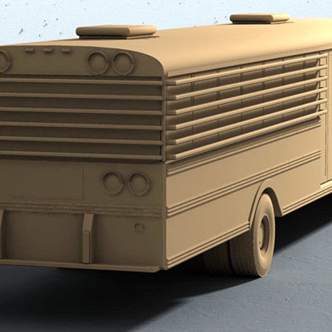 3d Model Prison Bus