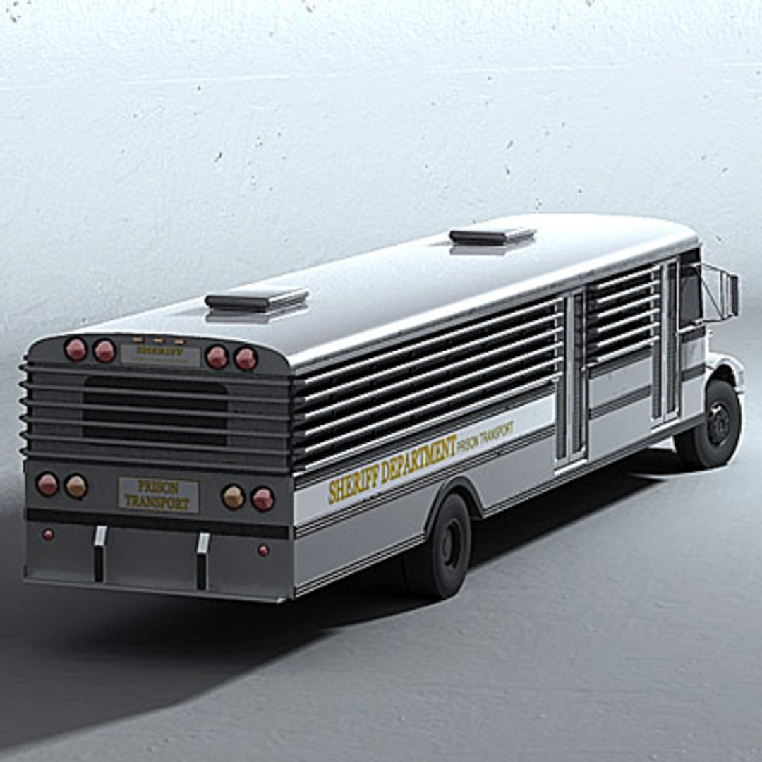 3d Model Prison Bus