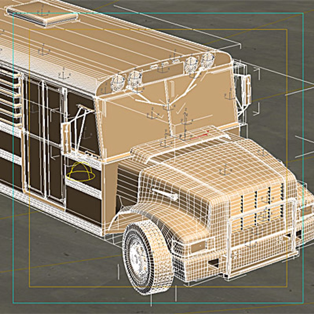 3d Model Prison Bus