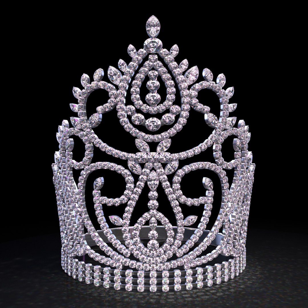 3d model crown diamond