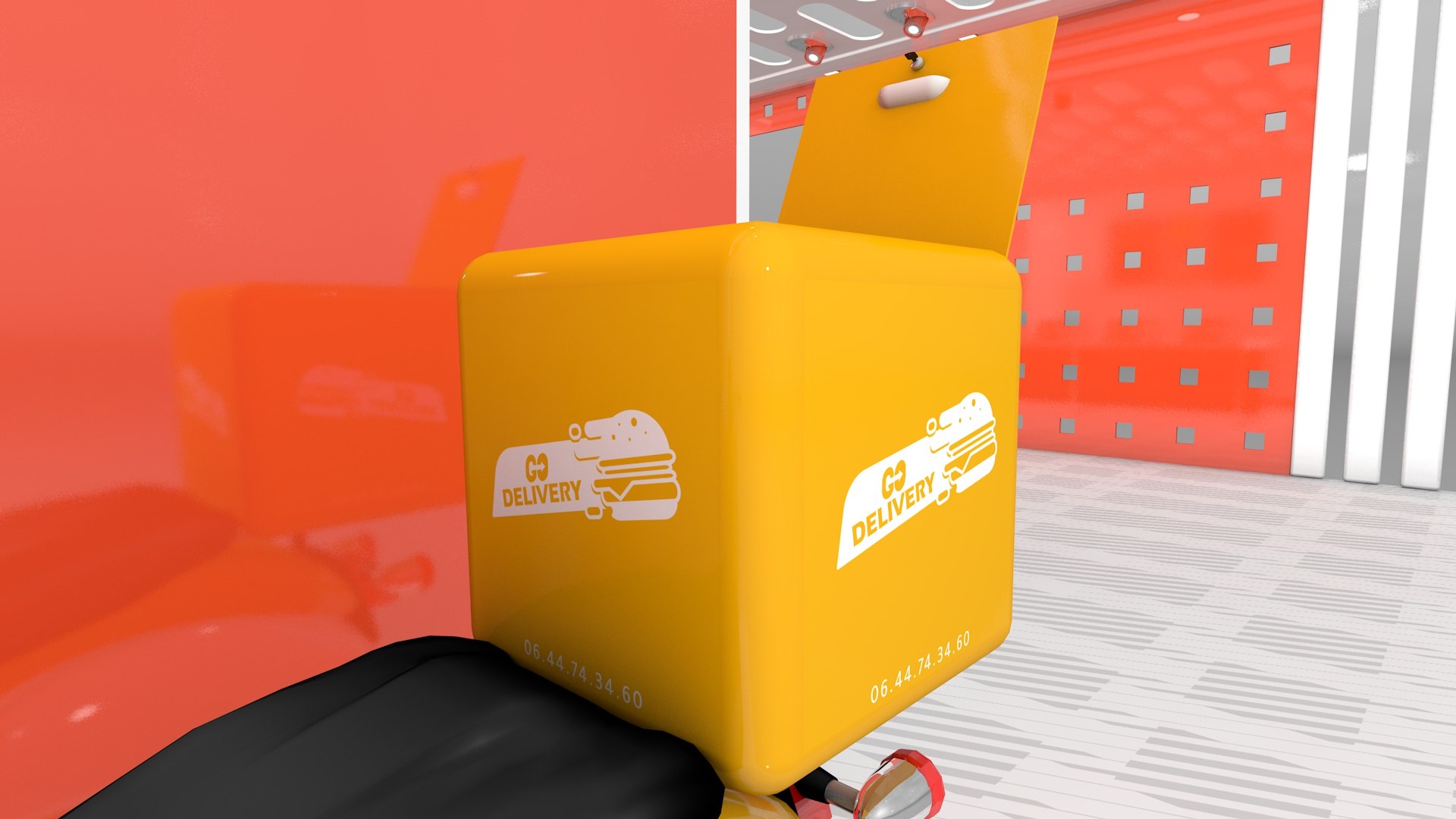 Box Scooter 3D Model - TurboSquid 1616327