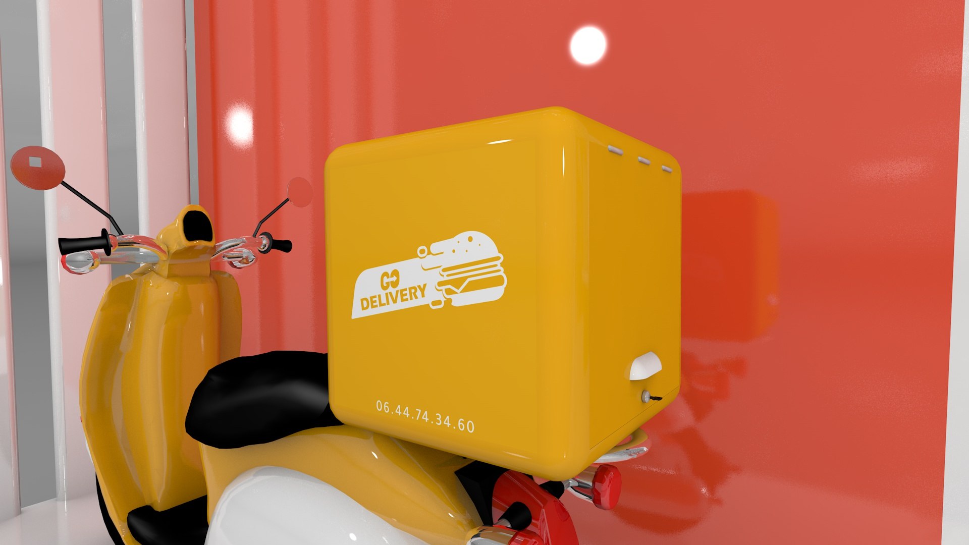 Box Scooter 3D Model - TurboSquid 1616327