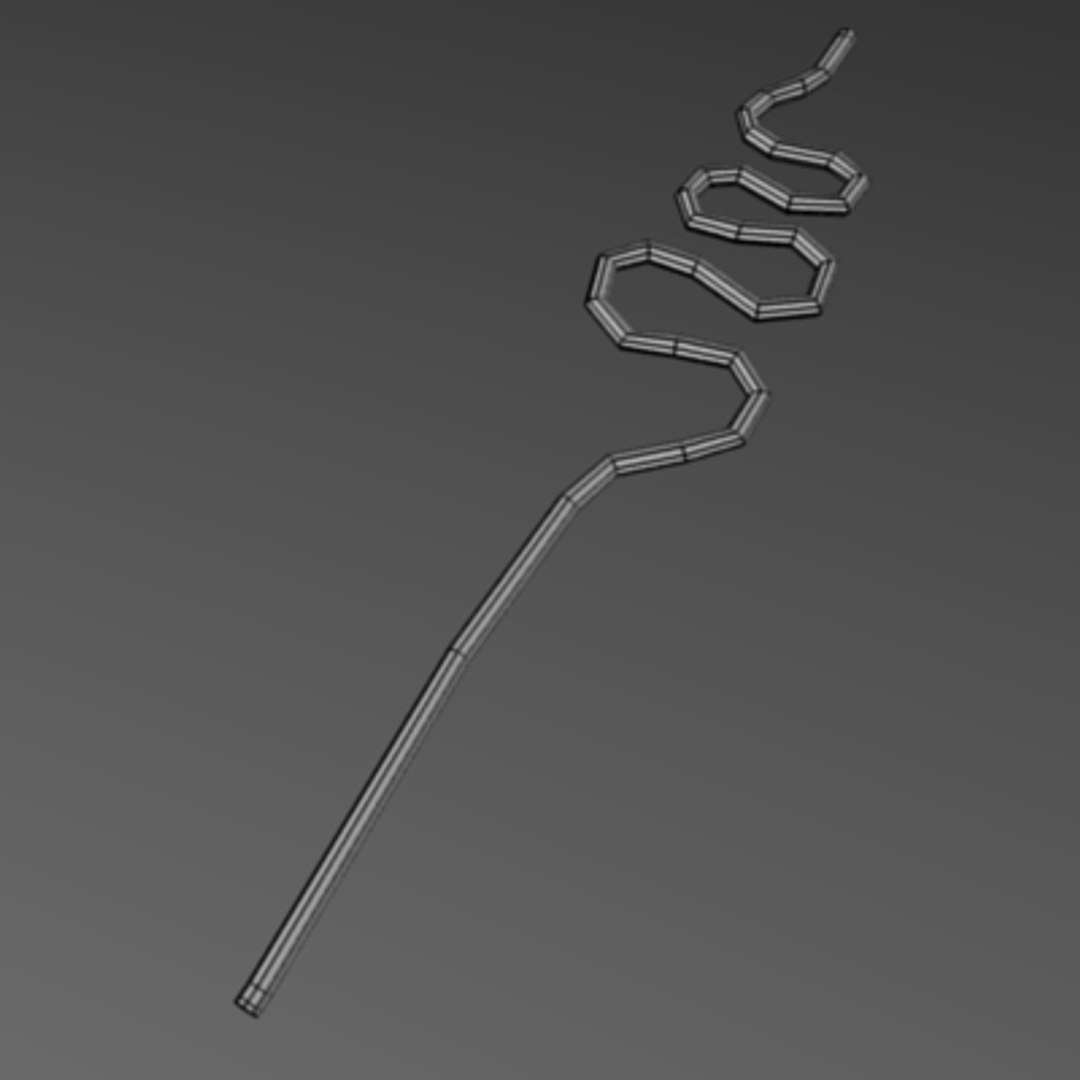3ds max drinking straw