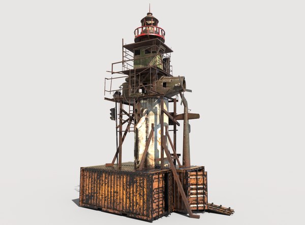 Post-Apocalyptic Oil Station 3D model - TurboSquid 1714746
