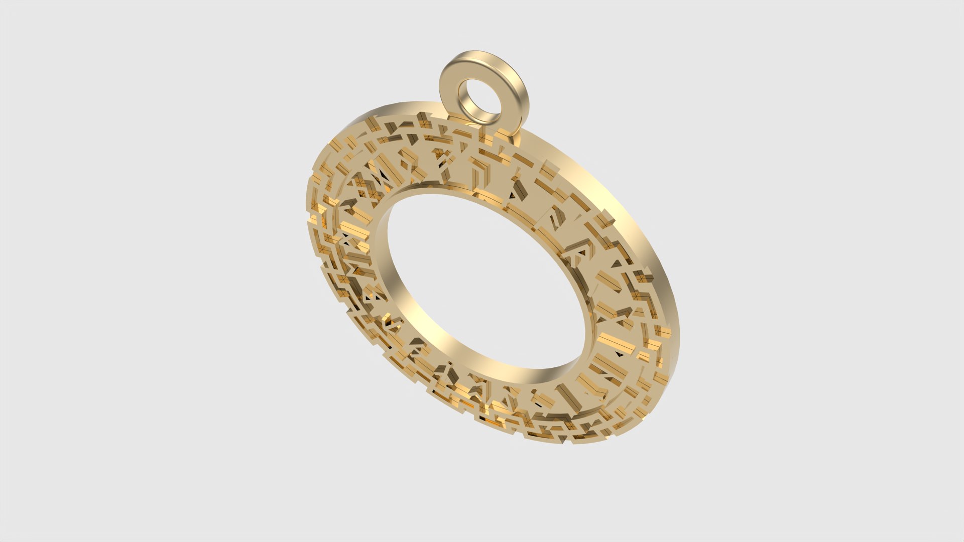 3D Viking Runes Circular Pendant JDBCo - TurboSquid 2342867