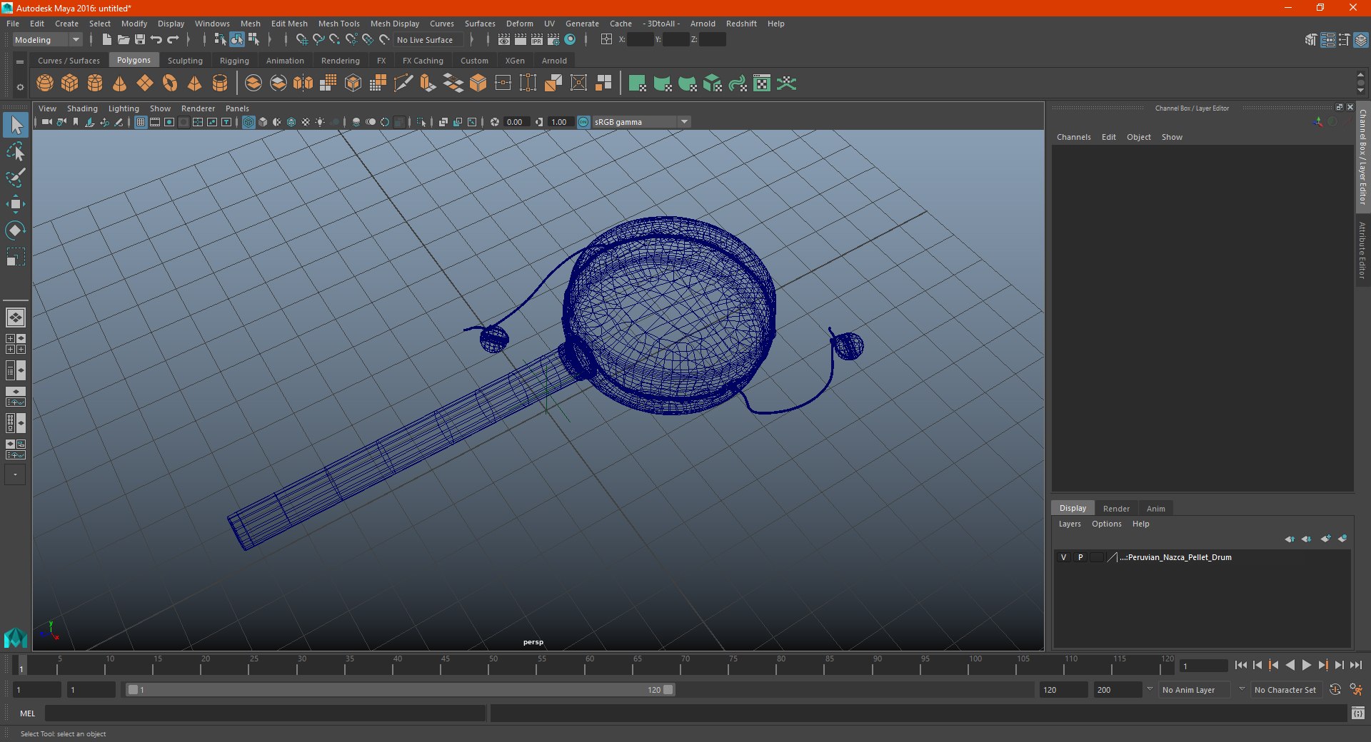 3D peruvian nazca pellet drum - TurboSquid 1684552