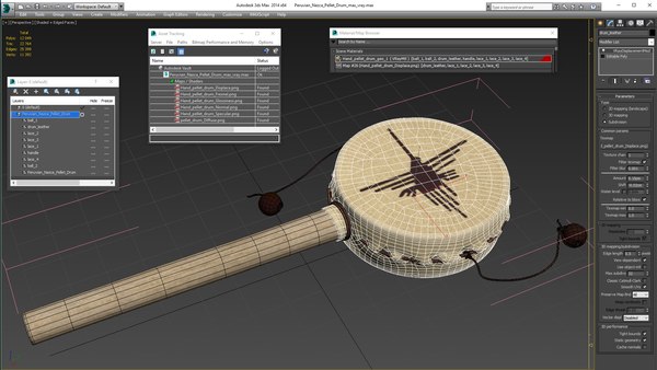3D peruvian nazca pellet drum - TurboSquid 1684552