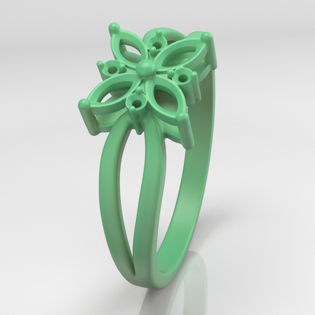 3D flower ring print - TurboSquid 1564369