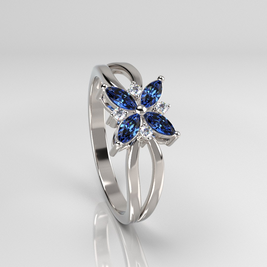 3D flower ring print - TurboSquid 1564369