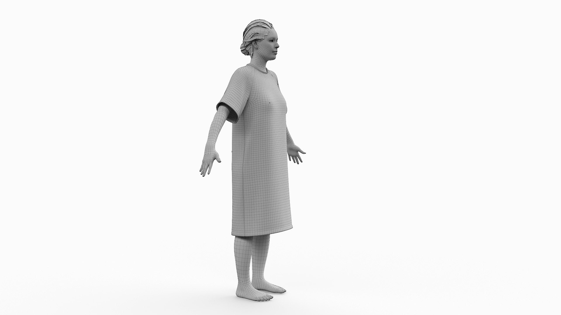 3D Female Patient Model - TurboSquid 1951000
