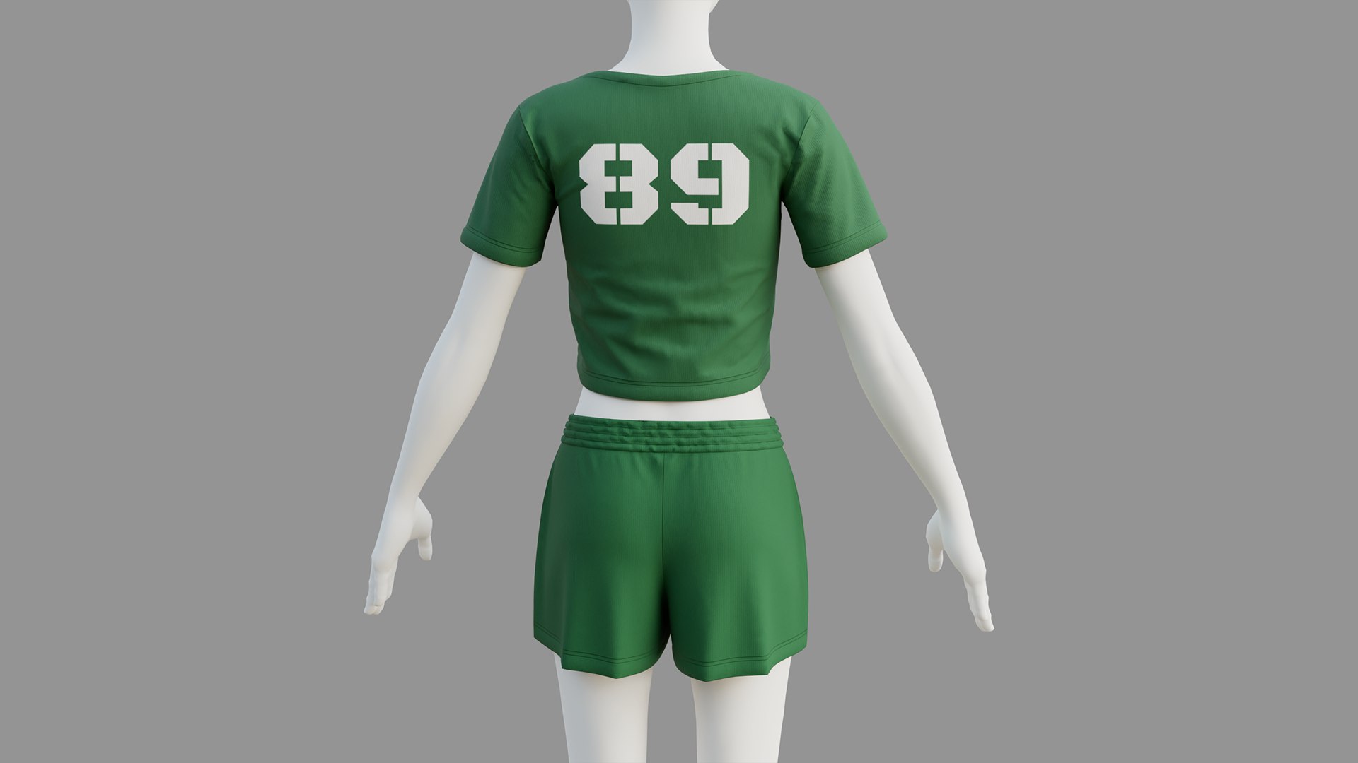 Womens Suit - T-shirt And Shorts 3D Model - TurboSquid 2392668