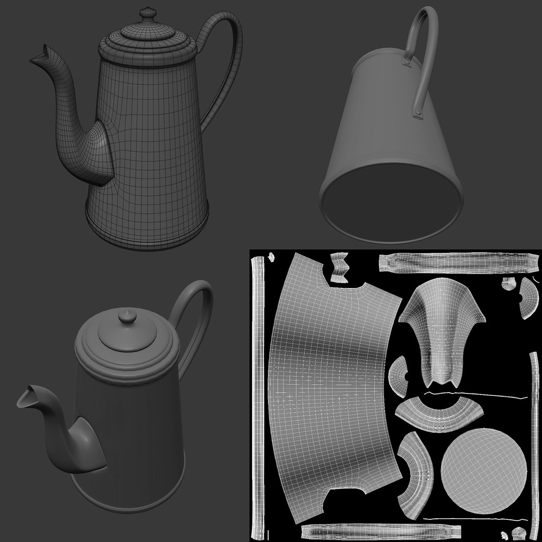 3D Model Vintage Pot - TurboSquid 1273211