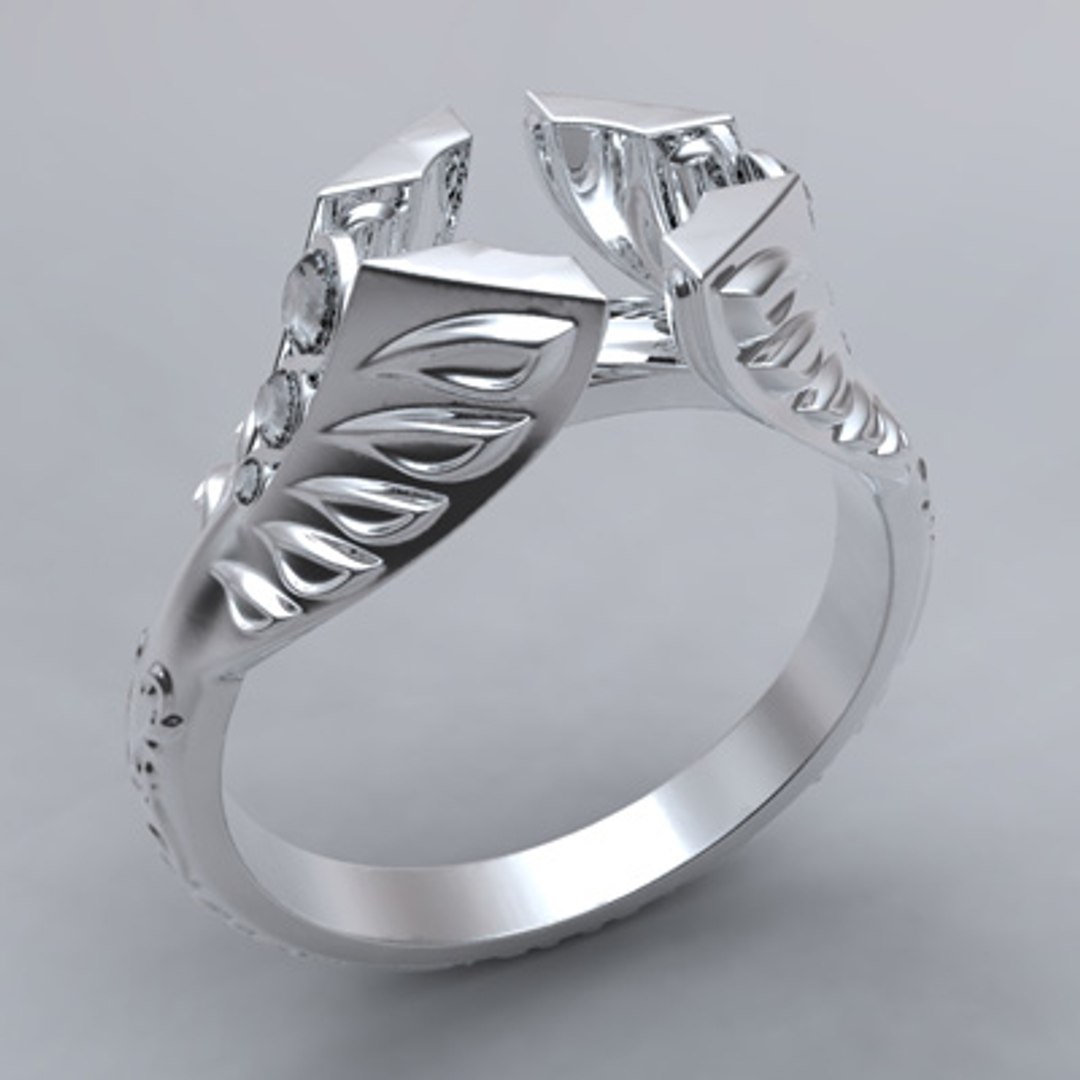 Maya Organic Ring Diamonds