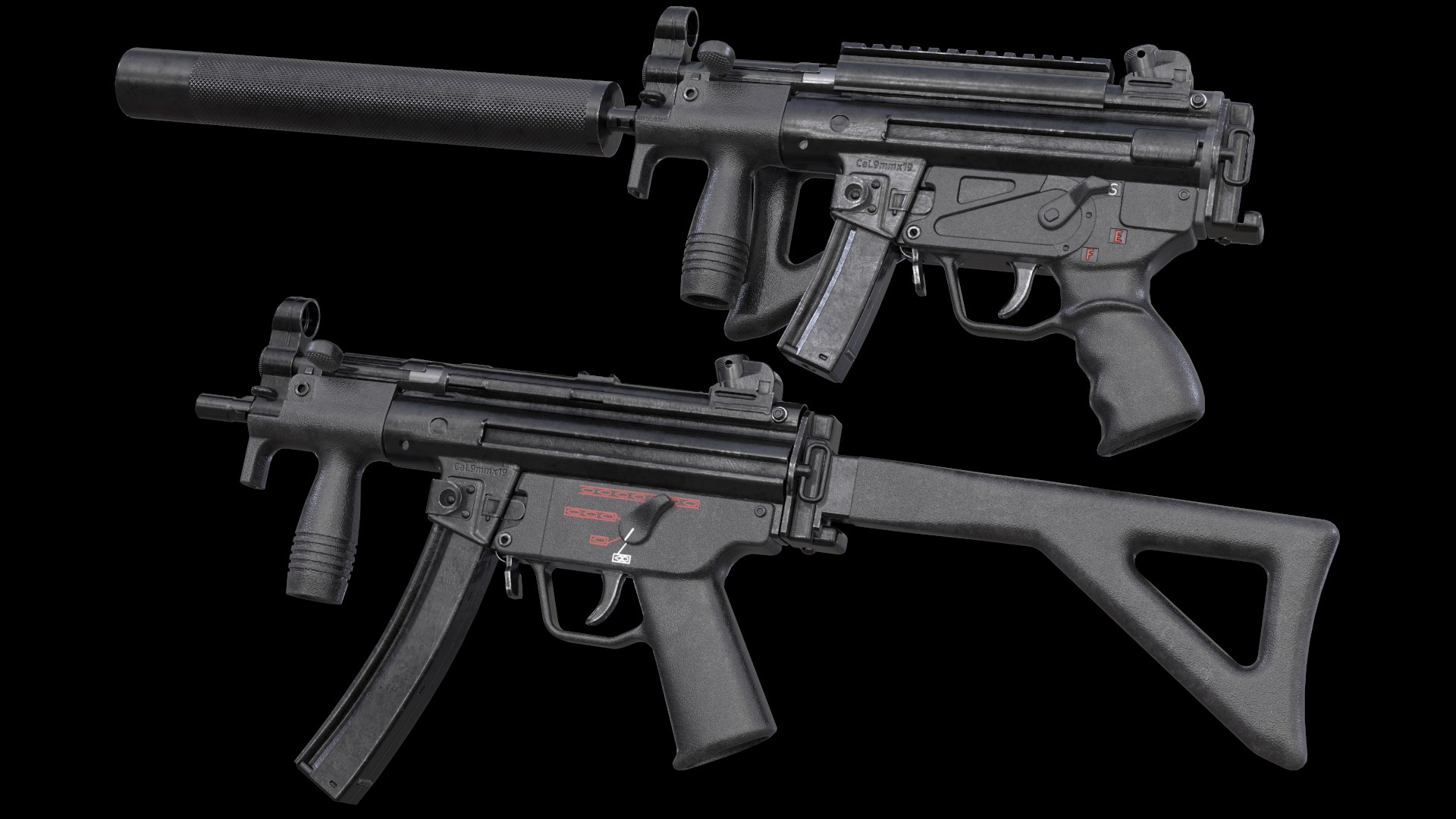 MP5 Ultimate Pack 3D Model - TurboSquid 2340421
